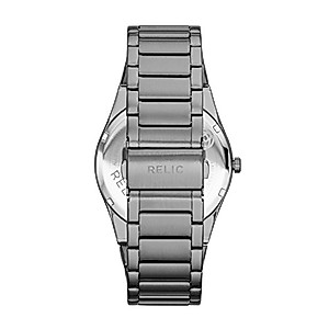 Relic Men's Sheldon Quartz Stainless Steel Dress Watch, Color: Grey (Model: ZR12124)
