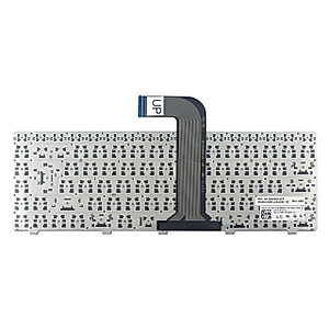 LARHON New Black LA Latin Spanish Laptop Replacement Keyboard Black Frame for Dell Inspiron 13z (N311Z) 14 3420 M4040 N4050 N4120 14R 5420 N4110 SE 7420 14z (N411z) 15 (N5040) (N5050) 3520 15R 5520