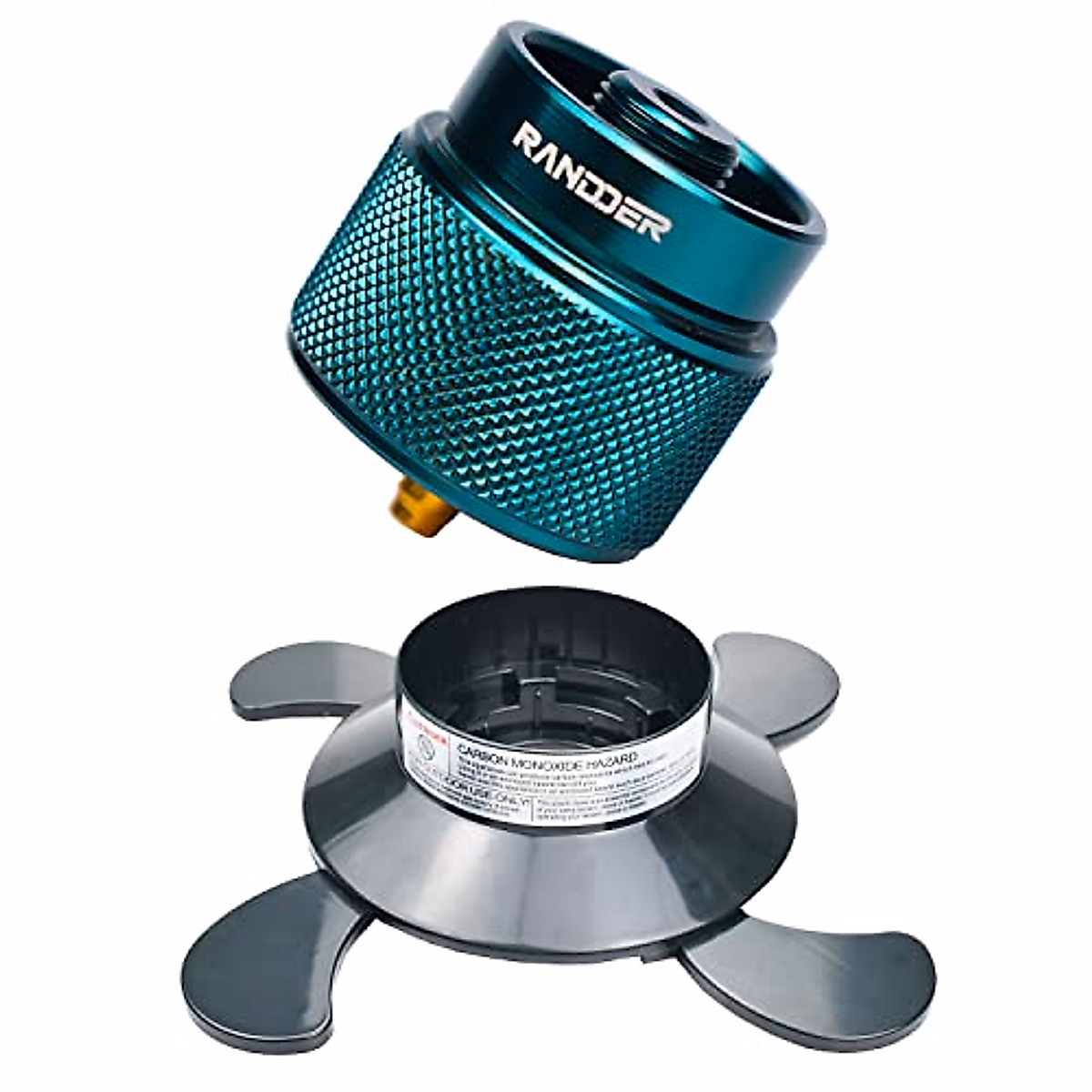 RANDDER Propane Cylinder Base Propane to Butane Adapter Combo, Propane Bottle Base with 16oz/1lb Propane Tanks Adapter Set