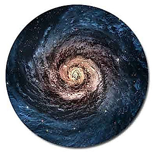 Starry Sky Vortex Round Coaster Set of Drink- Made of Polyester Fabric and Recycled Rubber Coaster Set - Set of 4