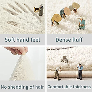 Flower Shaped Rug Round Carpet Trendy Bath Mat Rugs Non Slip Rug Cute Cozy Bath Mat for Indoor Bedroom Living Room Bathroom Kitchen Floor Mat, Diameter 31.5” Lily