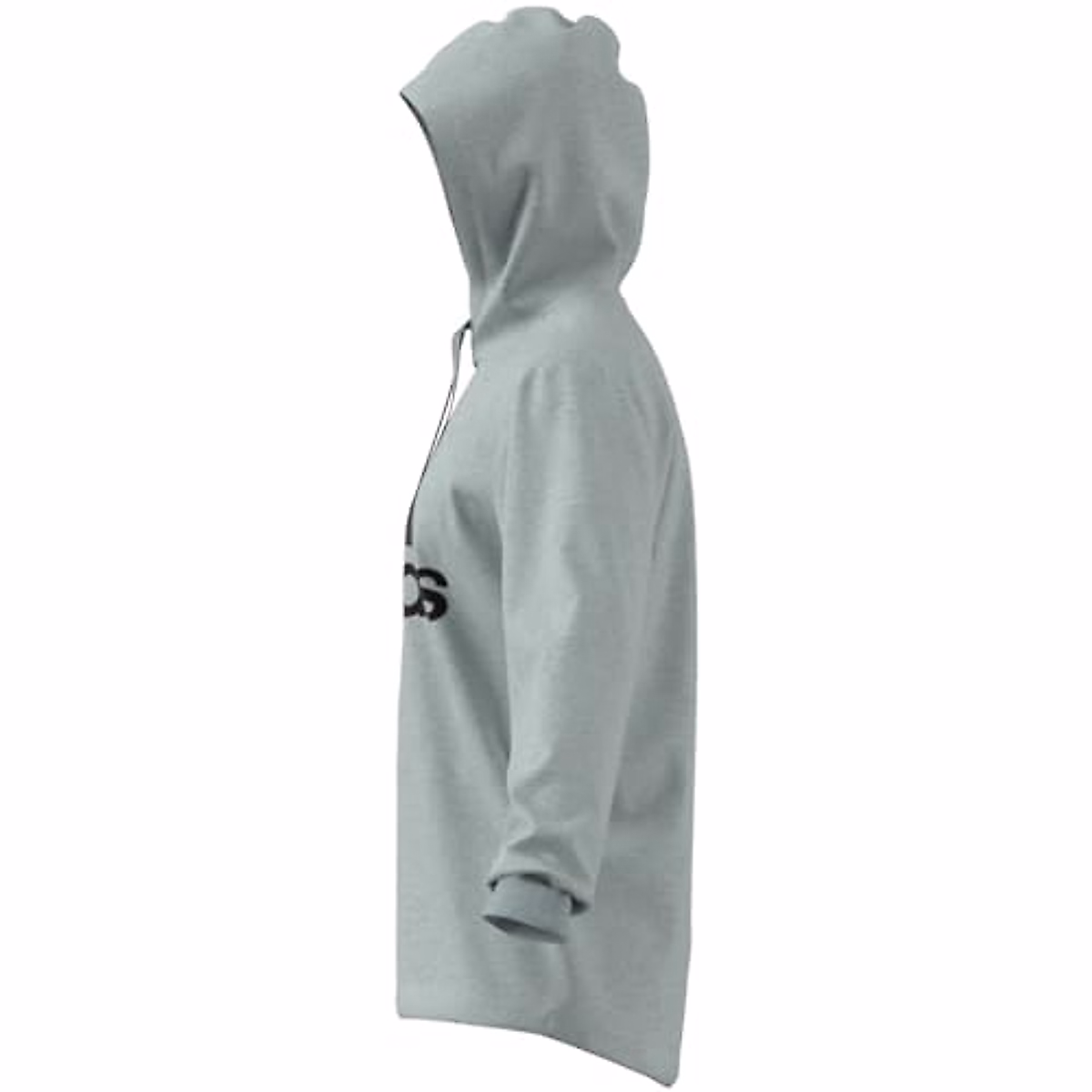 adidas Men's Essentials Logo Hoodie, Medium Grey Heather/Black, Large