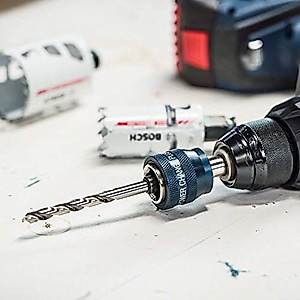 Bosch Professional 2608594256 Power Change Plus Adapter (Socket 3/8" Hexagonal Shank, Including HSS-Co Drill Bit 7.15 x 65 mm, Hole Saw Accessories), colour, Size