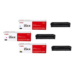 Canon Genuine 054 High Yield CMY Color Toner Cartridge Set