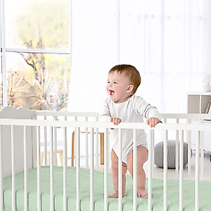 Sweet Jojo Designs Fitted Crib Sheet for Navy Blue, Mint and Grey Woodsy Boys Baby/Toddler Bedding Set Collection - Mint