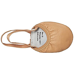 Dance Basix Leather Half Sole Dance Turner for Women, Men, Boys & Girls Tan