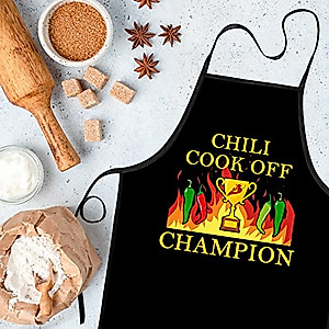 zukmvuh Chili Cook off Apron 2023 Kitchen Cooking Aprons for Women Aprons Gifts for Men Woman Family Friends