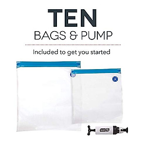 Dash Chef Series Stainless Steel Sous Vide, Temperature Control For Steak/Poultry/Seafood/Vegetables with Timer & Vacuum Bags + Pump Included, 8.5 Quart