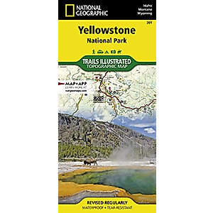 Yellowstone National Park Map (National Geographic Trails Illustrated Map, 201)