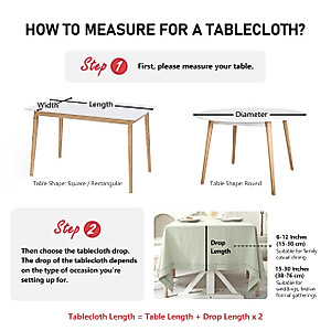 L Linen World Linen Tablecloth 60x90Inch,100% Pure Linen Rustic Tablecloth Rectangular Tablecover,Wedding,Dining,Natural European Flax,Decorative Valentine's Day,Spring,Easter(Rust)