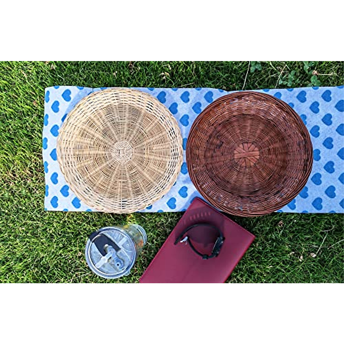 CTRL A TAB Handmade Bamboo Paper Plate Holder For Home Party Daily Dinning Picnic Wall Decorate