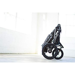 Joovy Zoom 360 Ultralight Jogging Stroller, Large Canopy, Lightweight Jogger, Extra Large Air Filled Tires, Charcoal