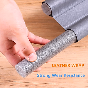 Door Draft Stopper Under Twin Door Draft Blocker Insulator Door Sweep Weather Stripping Window Breeze Blocker Adjustable Door Sweeps 37inch Grey