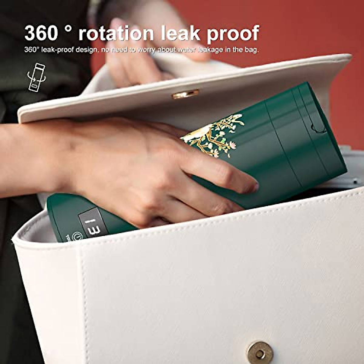 Portable Electric Kettle,Travel Electric Tea Kettle,with 4 Variable Presets, Stainless Steel Personal Hot Water Boiler,Mini Kettle Automatic Shut Off, Small Kettle for Travel and Coffee Gift Women