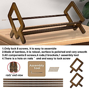 HONMAII Bookshelf for Desk,Mini Bookshelf,Desktop Shelf,Small Bookcase, Book Organizer and Storage Rack for Living Room, Bedroom, Home Office,Kids Room,Desk Shelves