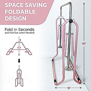 CINCINNATI GAMES KipMaster Adjustable Gymnastic Kip Bar, Gymnastic Bars for Home, 4 Adjustable Heights, Superior 3-Point Stability Training Monkey Bars for Kids