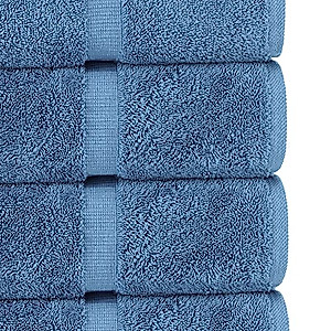 Chakir Turkish Linens Luxury Spa and Hotel Quality Premium Turkish Cotton 6-Piece Towel Set (2 x Bath Towels, 2 x Hand Towels, 2 x Washcloths)