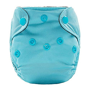 Thank u Mom Newborn Cloth Diaper All in One with Umbilical Cord Snap 6Pack (Nature Color)