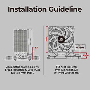 Zalman CNPS10X Performa Extreme Performance CPU Cooler, Powerful 135mm Annular Fan 1500RPM, 75 CFM, 180W TDP, 4 Heat Pipes, STC 8 Thermal Paste Included - Standard