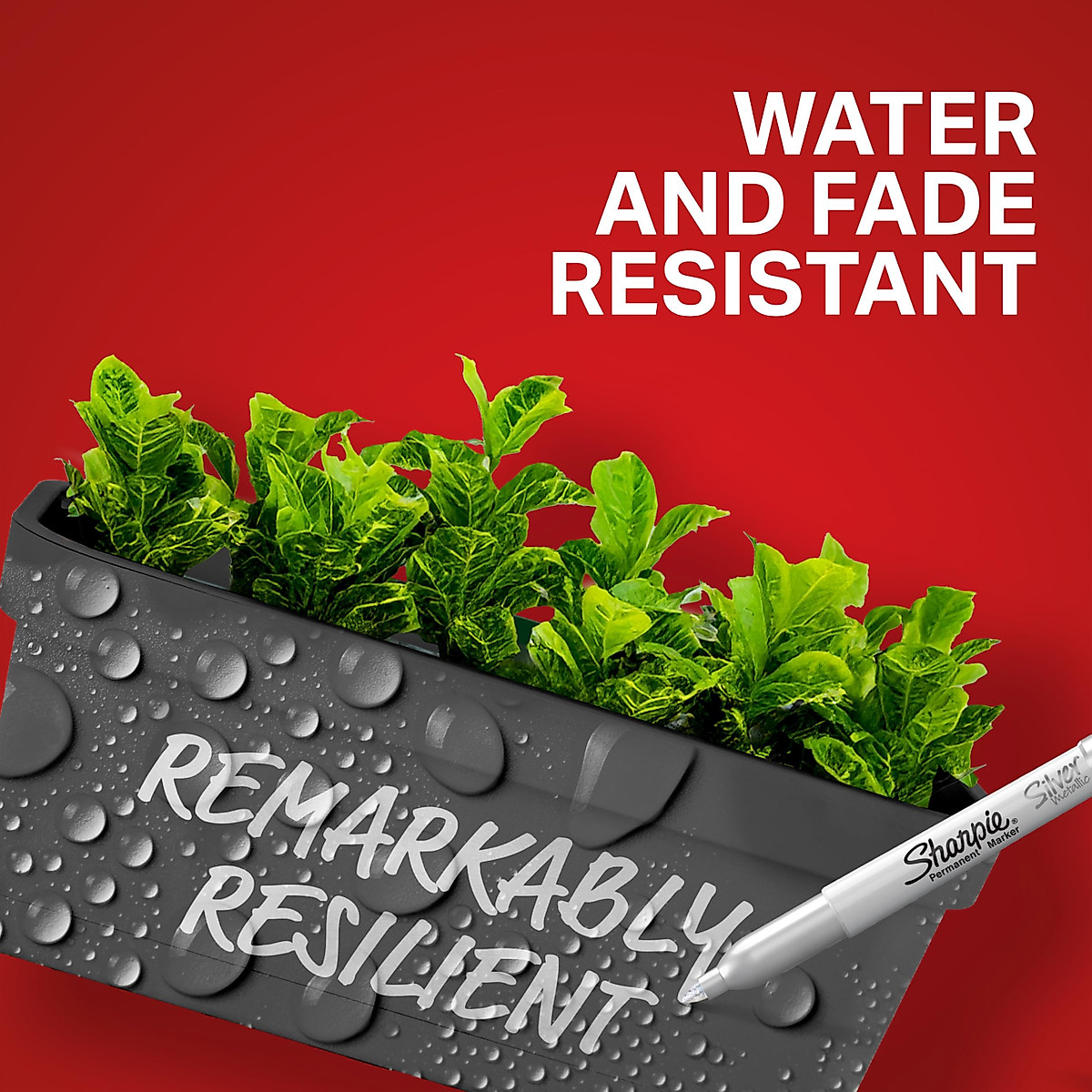 Sharpie Metallic Permanent Markers, Fine Point, Gold, 2 Count