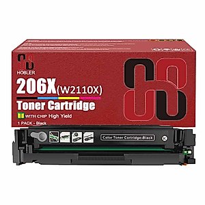 Replacement W2110X Toner Cartridges Compatible for HP 206X W2110X 206A Toner Cartridge Work for HP Laserjet Pro M255DW M255NW M282NW M283CDW M283FDW Printers