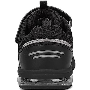 koppu Boys Girls Shoes Kids Tennis Sport Running Sneakers Casual Walking Fashion Athletic（Big Kid 5） Black