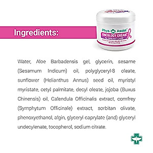 PhysAssist Oncology Cream for Breast Care Soothes and Pampers Delicately skin tissue. 4 oz