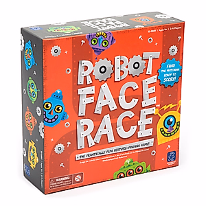 Educational Insights Robot Face Race, Fast Paced Color Recognition Matching Game, for 2-4 Players, Award-Winning Fun Family Board Game for Kids Ages 4+