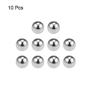 uxcell Precision Balls 9/16" Solid Chrome Steel G10 for Ball Bearing Keychain Wheel 10pcs