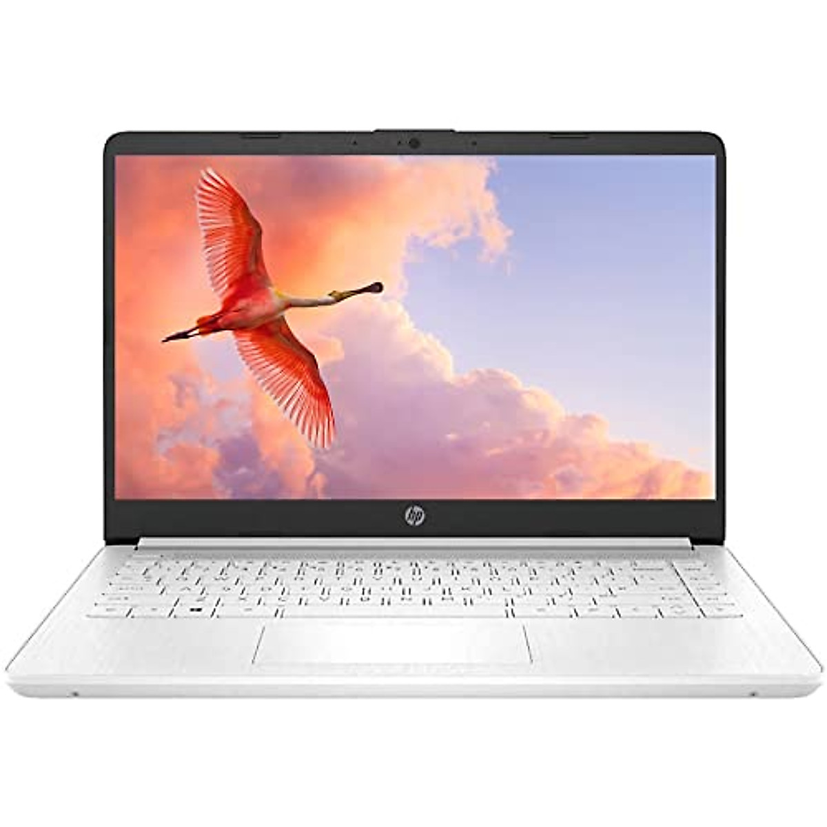 HP 2022 Stream 14" HD Laptop, Intel Celeron N4020 Dual-core Processor, 4GB DDR4 RAM, 64GB eMMC, Intel HD Graphics, 1 Year Office 365, Webcam, HDMI, Windows 10S, White, 32GB SnowBell USB Card
