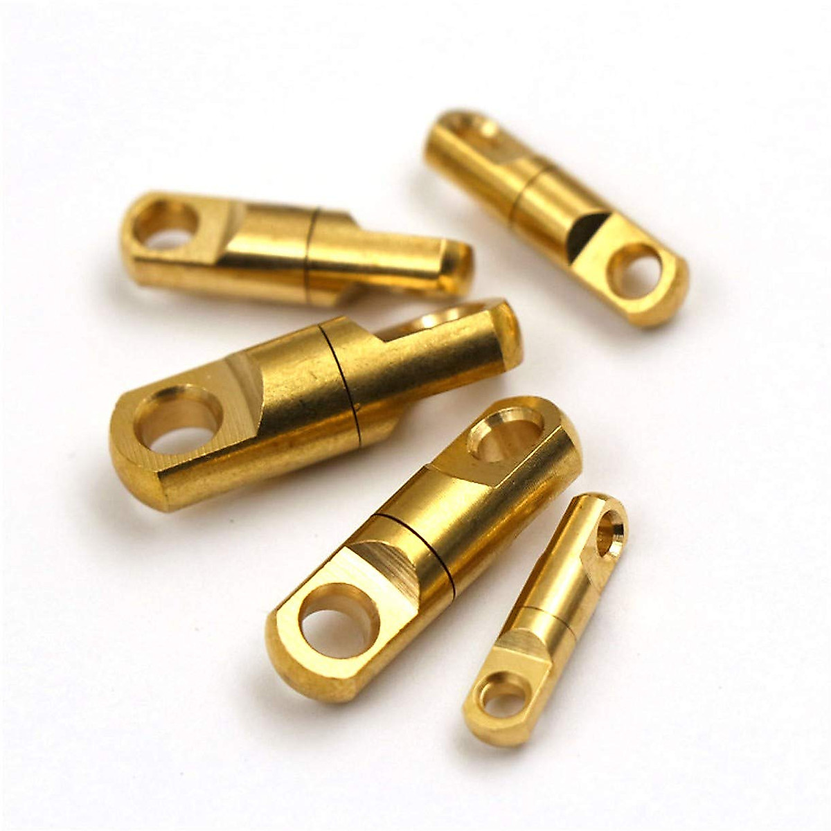 ZHONGJIUYUAN 20-Pack 7mm Heavy Duty Ball Bearing Swivel, Fishing Swivels, Brass Fishing Hook Line Connector, Fishing Tackle Accessories,Keychain Rotating Connector