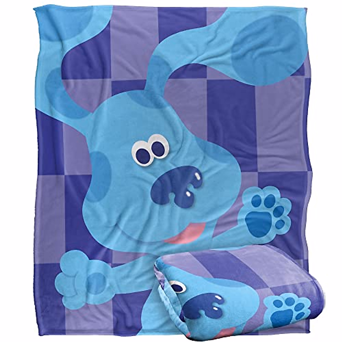 Blues Clues Blanket, 50"x60" Blue's Clues Large Blue Silky Touch Super Soft Throw Blanket