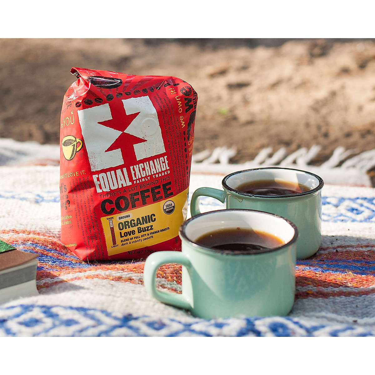 Equal Exchange Organic Ground Coffee, Breakfast Blend, 12 Ounce (Pack of 3)