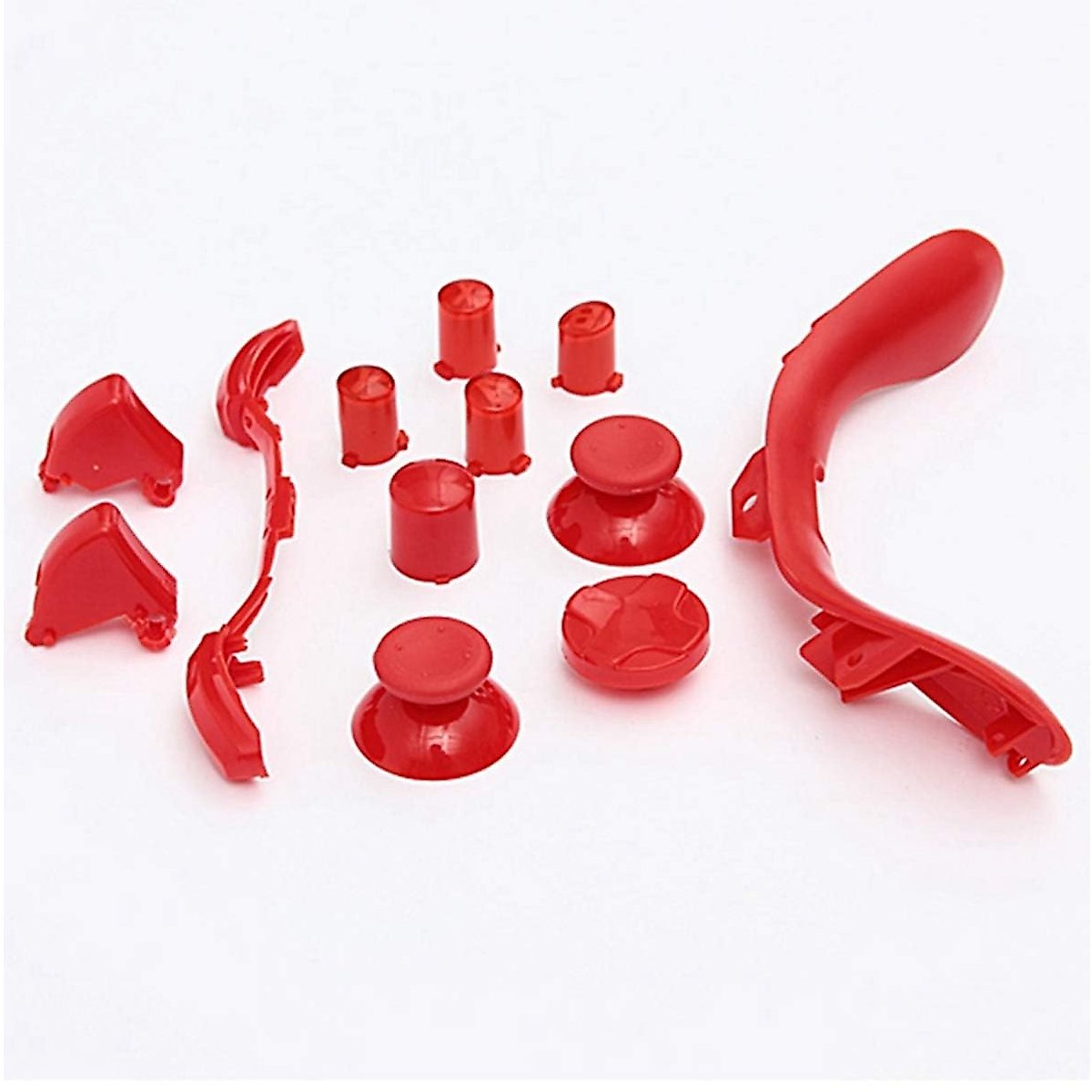 LB RB LT RT ABXY Bumper Triggers Thumbsticks D pad Bullet Buttons Full Buttons Mod Kit for Xbox 360 Controller (Red)