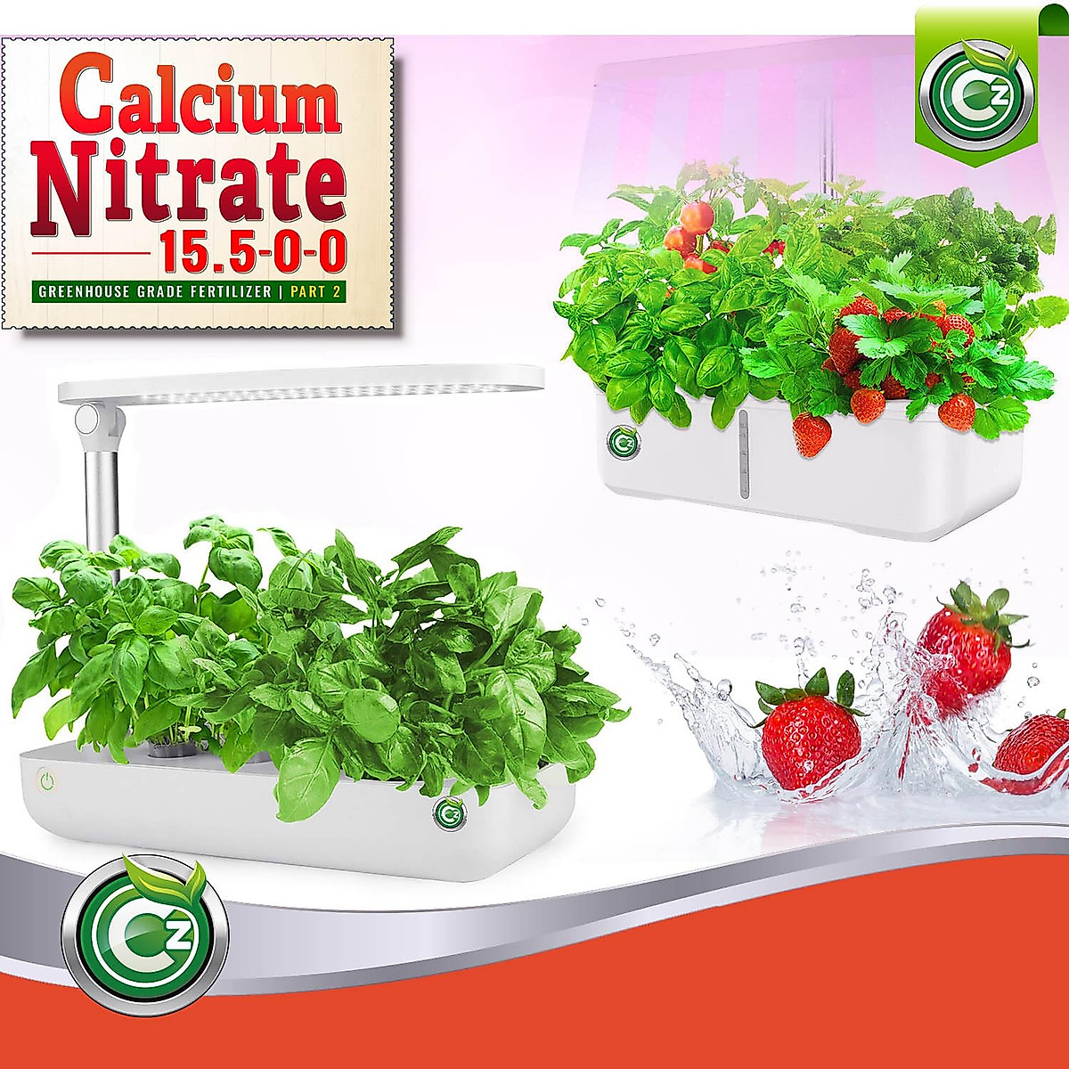 Calcium Nitrate 15.5-0-0 Fertilizer - Made in USA - 5LB Greenhouse Grade Plant Food for Hydroponics, Plants & Gardens – Fruit, Vegetables. Blossom End Rot Tomatoes