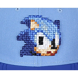 Sonic The Hedgehog 8-Bit Pixel Sonic Speed Snapback Hat Blue