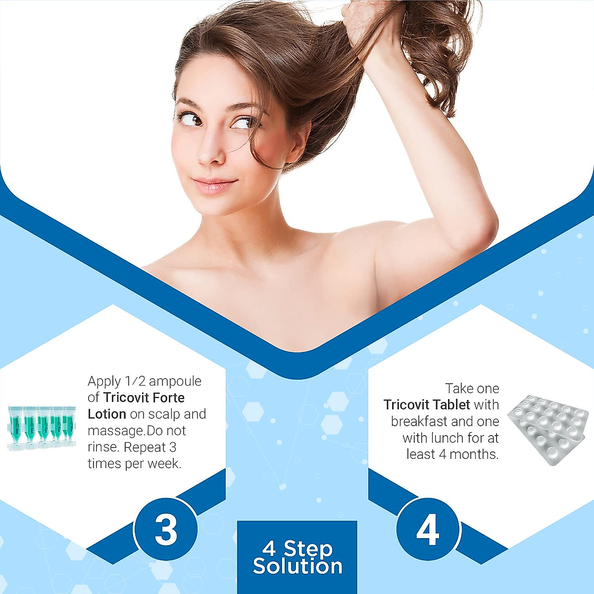 Tricovit Forte Hair Lotion With Androgen and DHT Blockers For Thinning Hair And Hair Loss