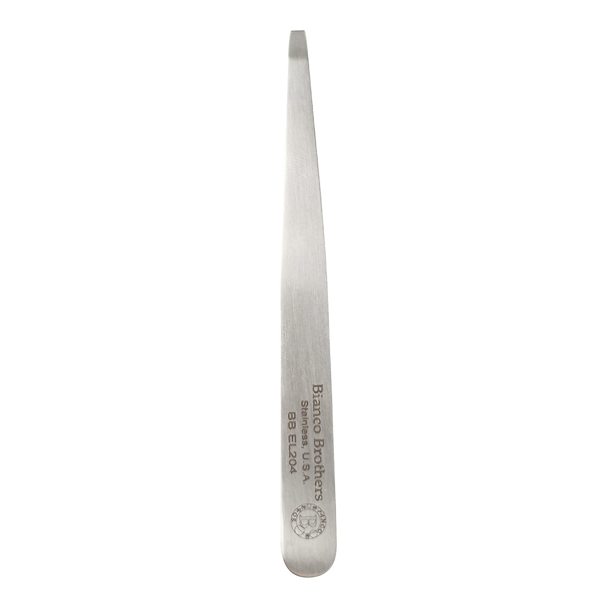Bianco Brothers Professional Grade Stainless Steel Tweezers | Strong and Rust Resistant Tweezers with Straight Tip Design for Precision and Comfort | Perfect for Facial Hair Removal for Women & Men.