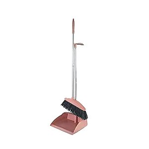 Broom with Dustpan Combo Set Small Broom Dust Broom Indoor Standing Storage Buckle Type Brooms and Dustpan Set with Scraping Teeth Cleaning Suitable for Home Broom Set Dust Pan and Broom Set
