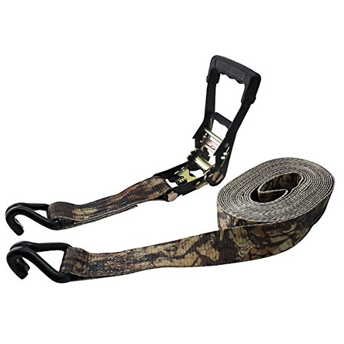 Erickson 68655 Camouflage 2" x 27' 10,000 lbs Load Limit Rubber Handle Ratcheting Tie-Down Strap
