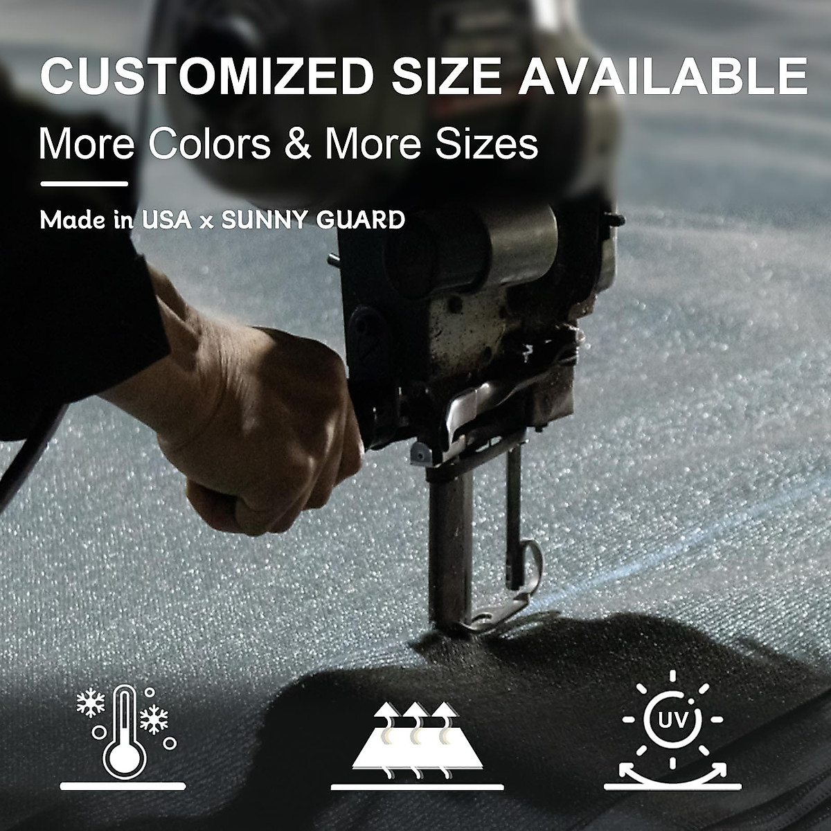 SUNNY GUARD Sun Shade Sail 10' x 13' Rectangle Sand UV Block Sunshade for Backyard Yard Deck Patio Garden Outdoor Activities and Facility(We Make Custom Size)