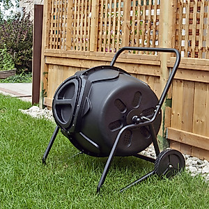 KoolScapes Wheeled Tumbling Composter, 50-Gallon