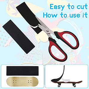 JINHUALU 12pcs Fingerboard Foam Grip Tape,110mm*38mm Black Non Slip Wooden Fingerboard Foam Grip Tape tech Deck Grip Tape for Fingerboards (12pcs)