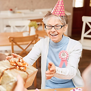 60 and Sexy Tinplate Badge Pin, It's My 60th Birthday Button Pin, Happy 60th Birthday Pink Rosette Badge Pin for Women, Brooch Buttons for Sixty Years Old Birthday Party