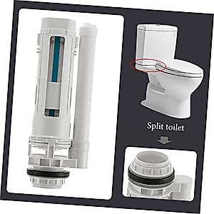 1Pc Drain valve toilet water tank parts dual flush valve toilet tank flush valve Toilet Tank Fittings automatic toilet Durable Toilet Accessories Split button valve plastic white