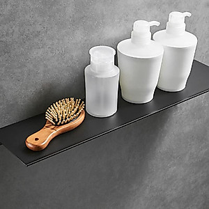 Nastyaer Metal Wall Shelves, Black Floating Shelves,Bathroom Racks, Wall Display Shelves,Wall Mounted Kitchen Spice Racks