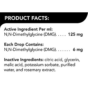 VetriScience Vetri DMG Liquid Drop Immune Support Supplement for Dogs, Cats and Birds, 112mL Bottle