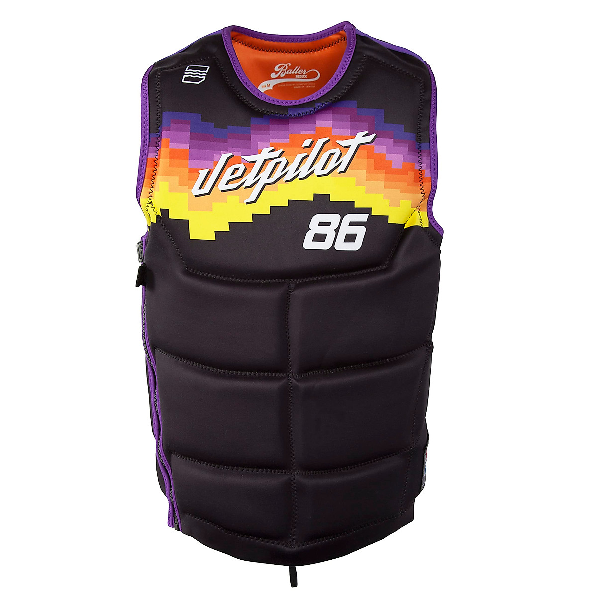 Jetpilot Bonifay Baller Neoprene Reversible Neoprene Comp Vest-BLK/PHX-Small