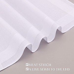 GBS Men's Cotton Handkerchiefs, Assorted Solid Color Pocket Square Hankies with Stripe