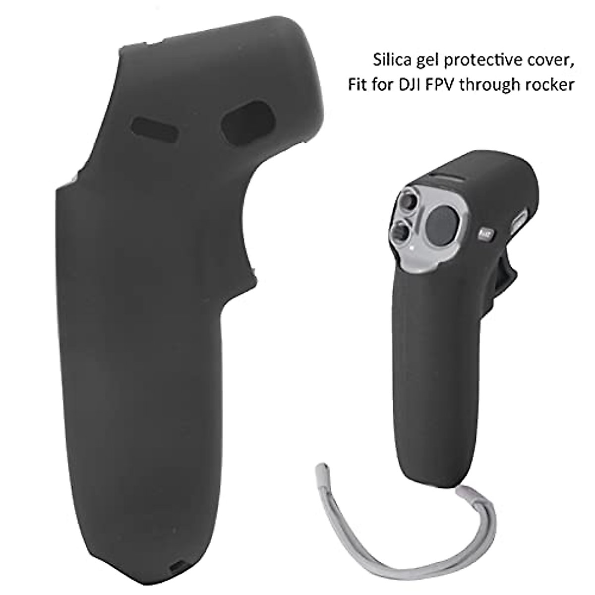 FastUU Joystick Protective Sleeve, Joystick Protector Anti Drop Ergonomic Anti Scratch Soft for FPV(Black)